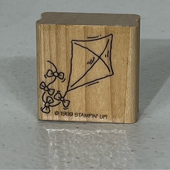 Stampin' Up! | Art | Vintage Stampin Up Kite Rubber Wood Block Stamp ...